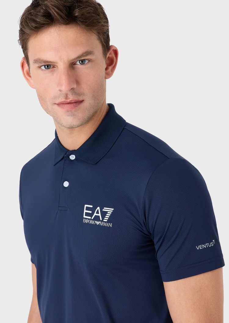 男士网眼网球Polo衫 | POLO衫-男士 | EA7®中国官网